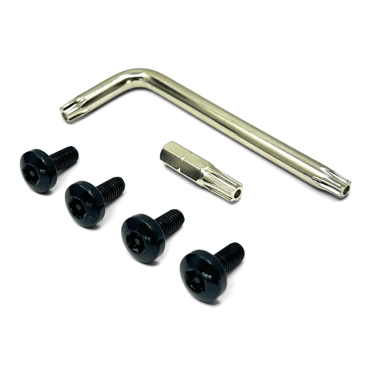 Antitheft License Plate Screw Kit for Tesla Vehicles - Rustproof Black ...